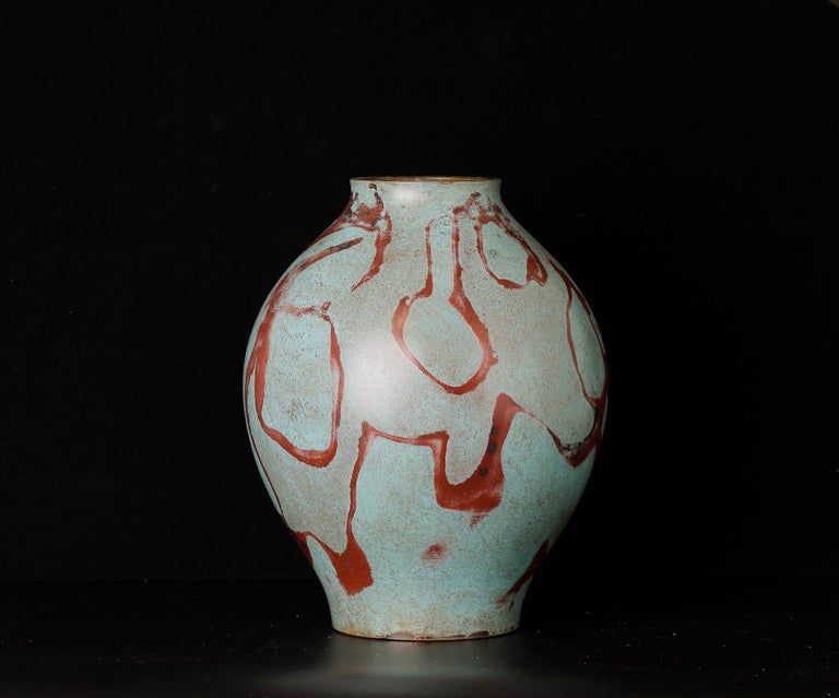 20th Century Bronze Vase by Celebrated Artist Hanya Kankei For Sale at ...