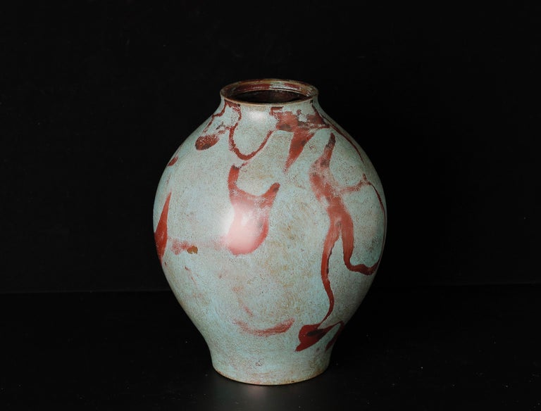 20th Century Bronze Vase by Celebrated Artist Hanya Kankei For Sale at ...