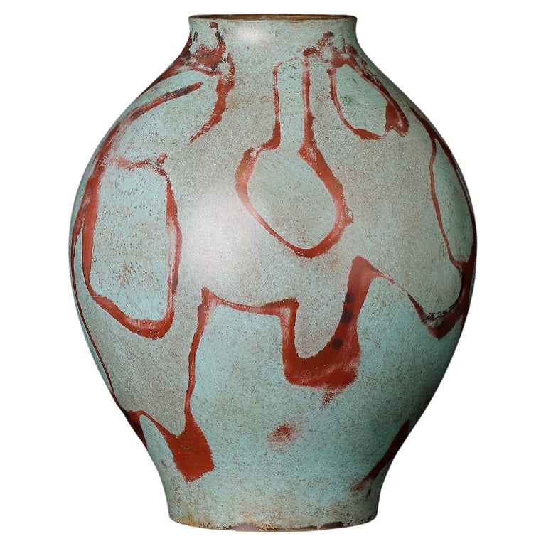 20th Century Bronze Vase by Celebrated Artist Hanya Kankei For Sale at ...