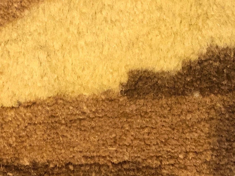 20th Century Brown and Beige Golf Player Turkish Hand Knotted Wool Rug ...