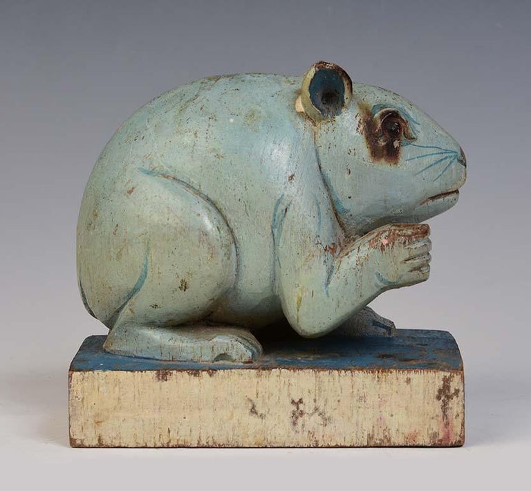 20th Century, Burmese Wooden Mouse For Sale at 1stDibs