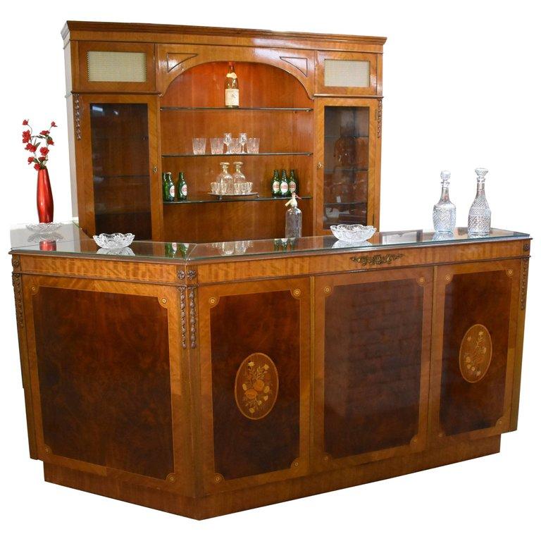 Art Deco Style Front and Back Bar For Sale at 1stDibs