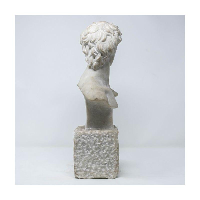 20th Century Bust of David Sculpture Marble at 1stDibs