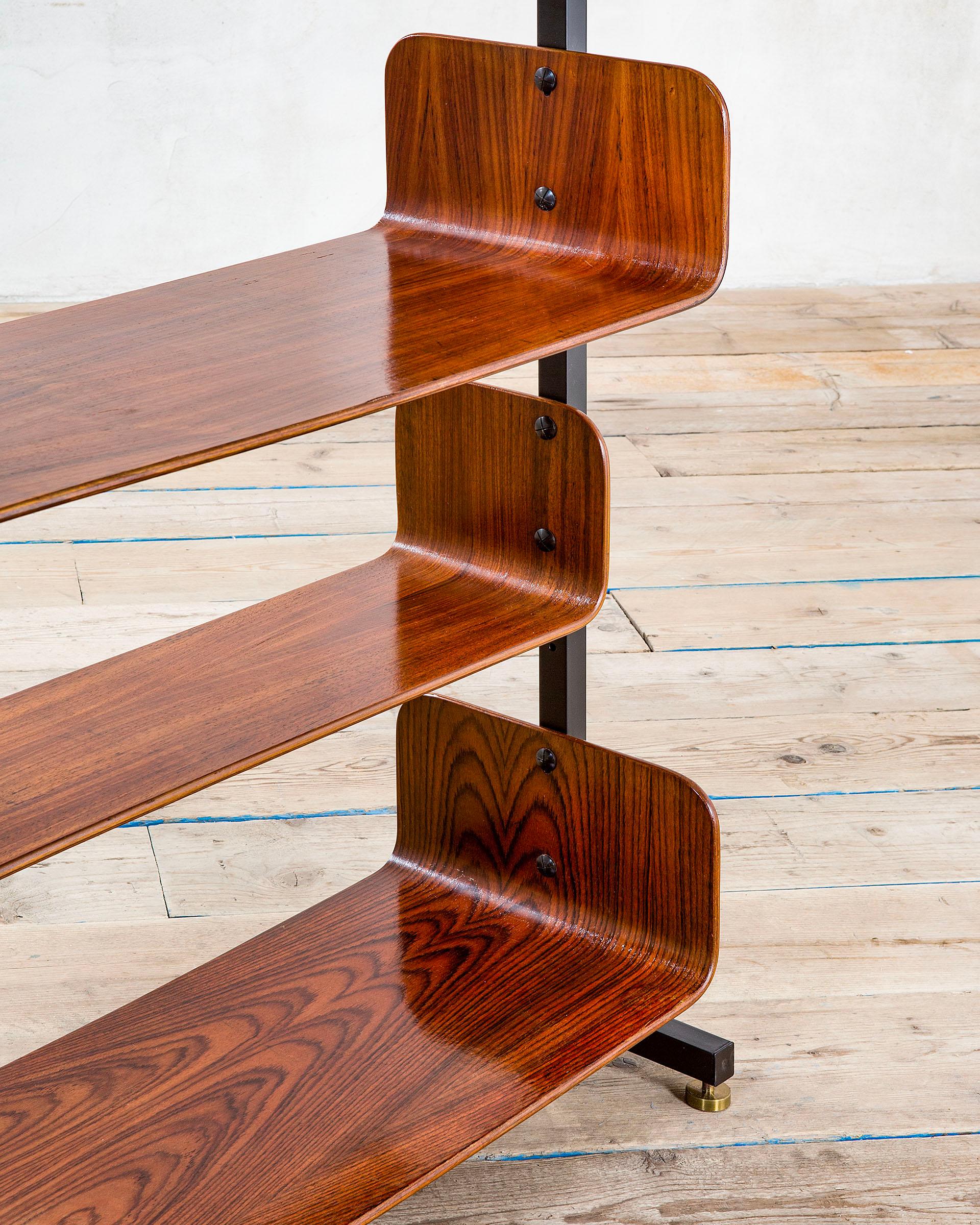 20th Century Campo and Graffi Single Bookcase in Metal and Wood for ...