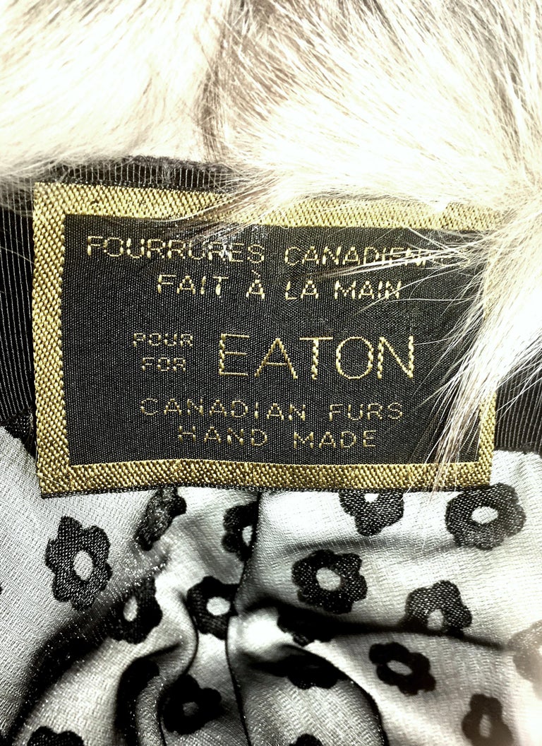 20th Century Canadian Fox Fur Hat Hand Made By, Eaton at 1stDibs