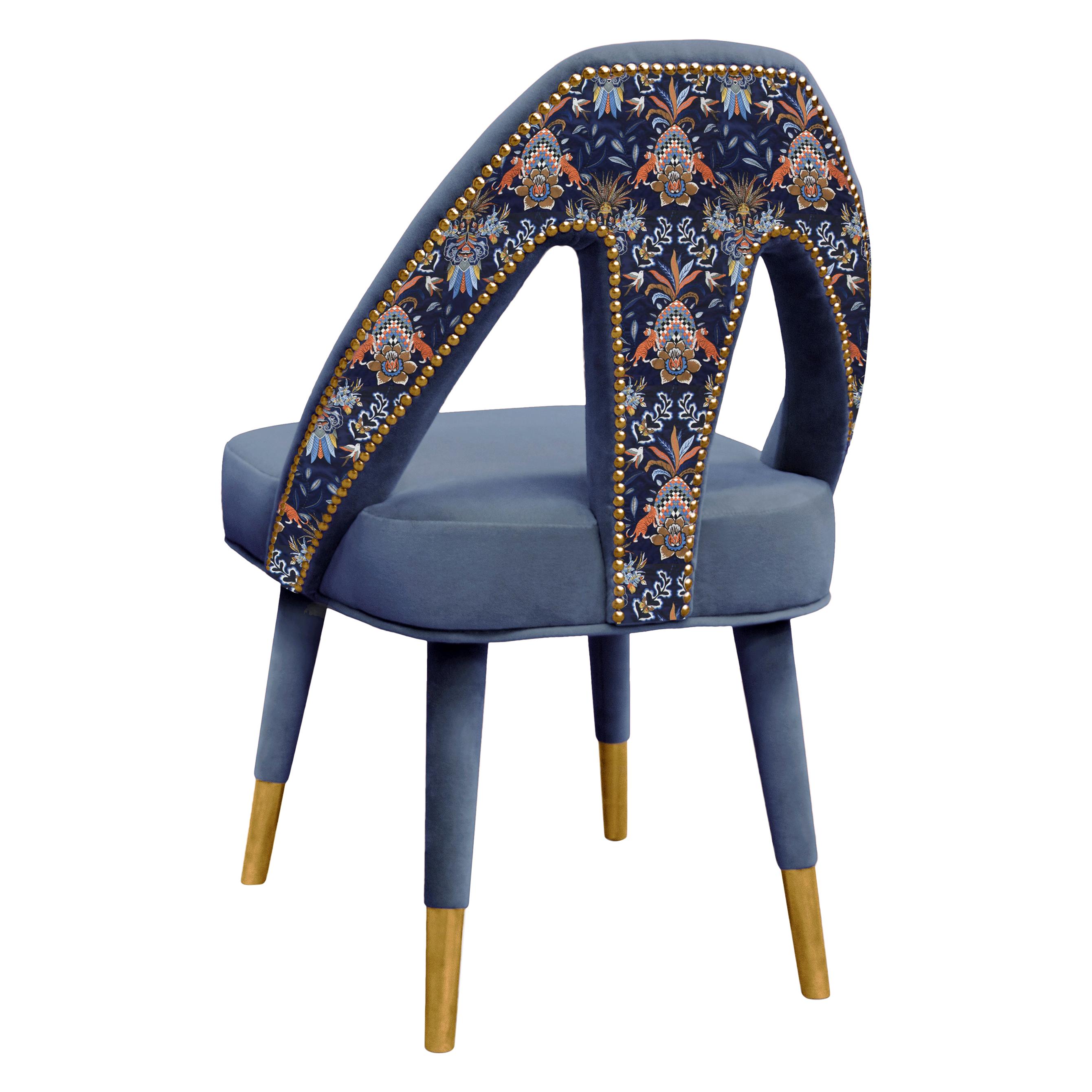 Arches Dining Chair, Velvet and Brass, InsidherLand by Joana Santos ...