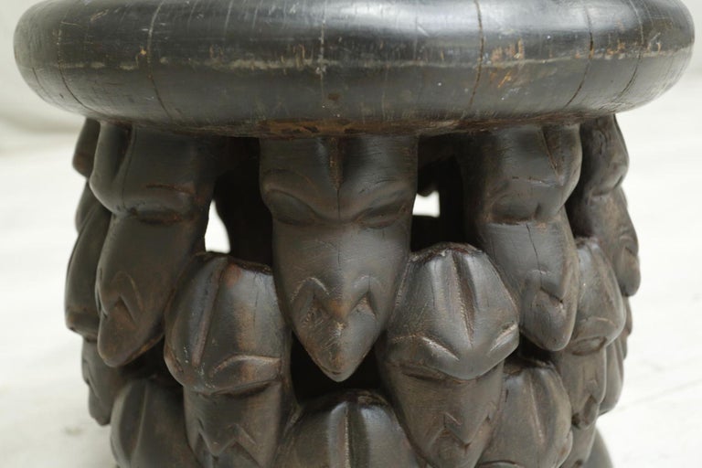 20th Century Carved African Tribal Coffee Table For Sale at 1stDibs