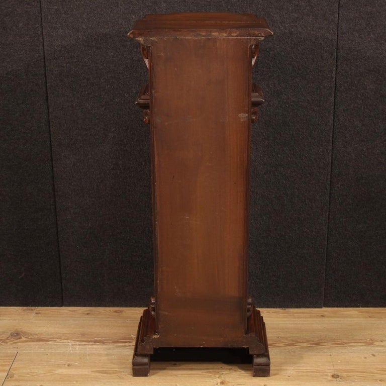 20th Century Carved Wood Italian Renaissance Style Column, 1970 at 1stDibs