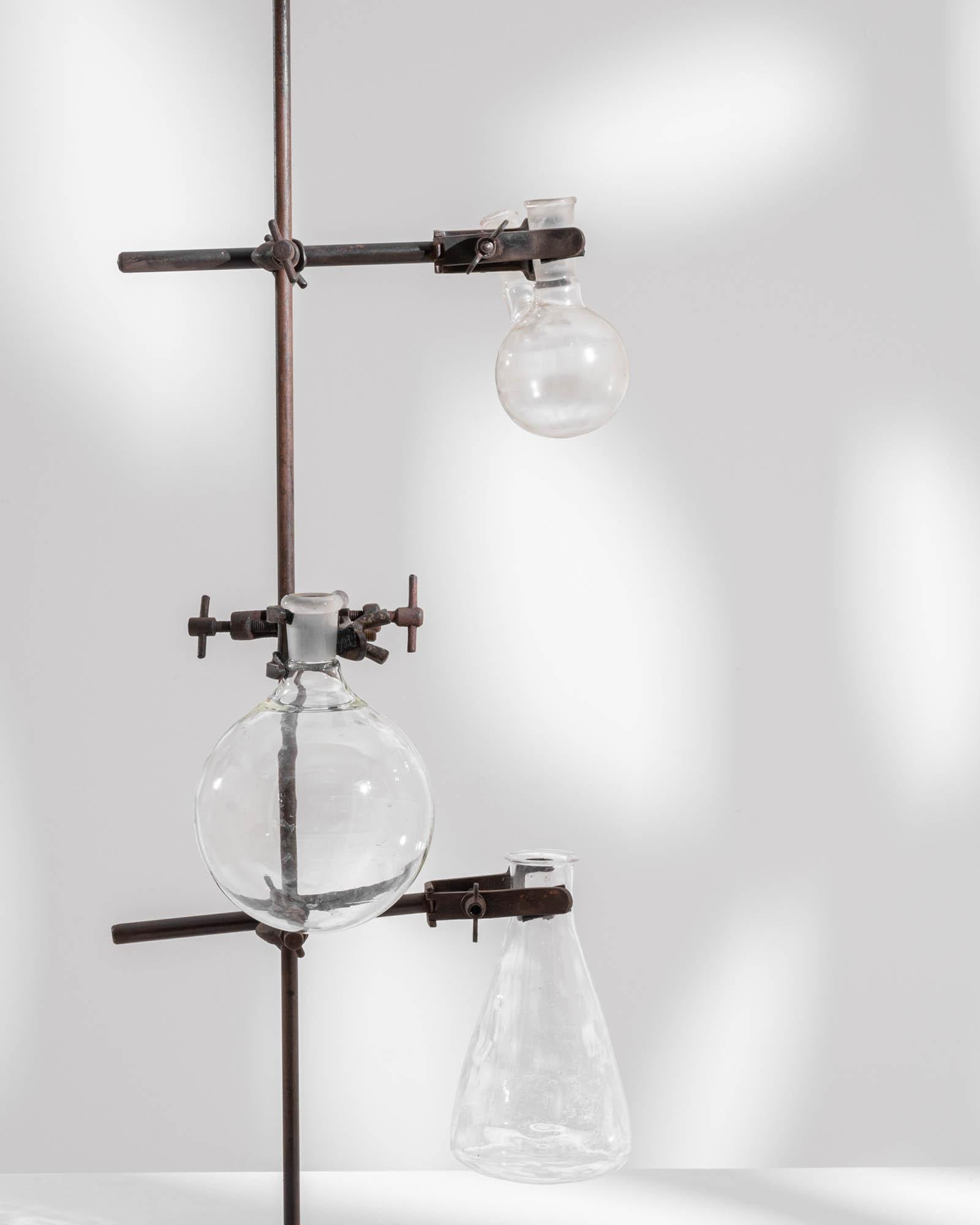 20th Century Central European Glass Beaker Stand For Sale at 1stDibs