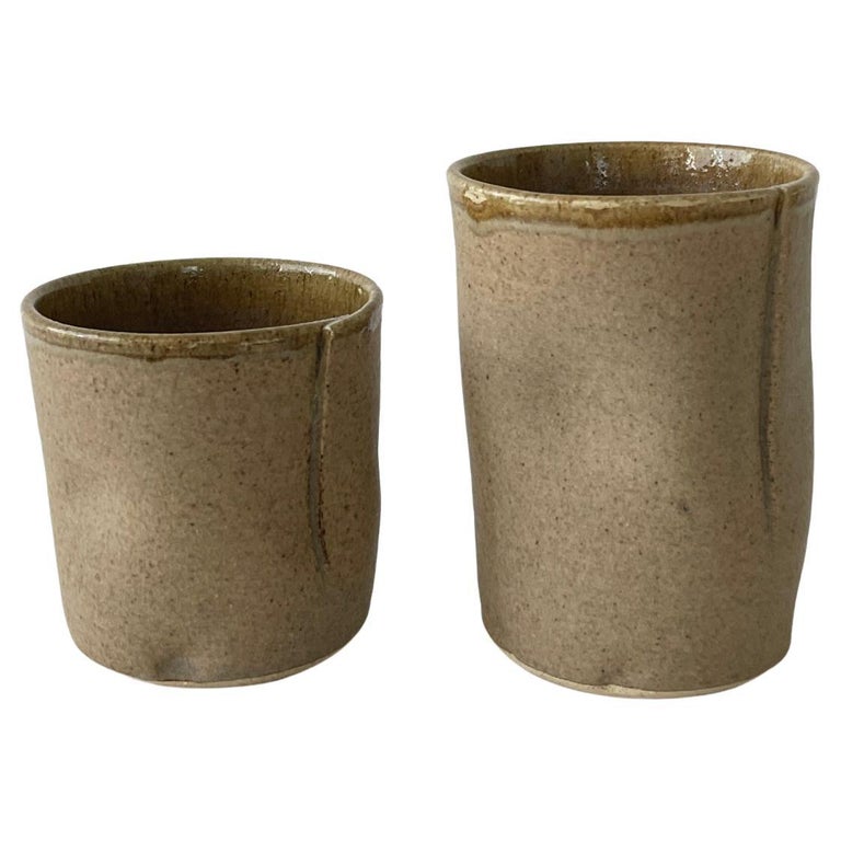 20th Century Ceramic Handcrafted Cup Set For Sale at 1stDibs