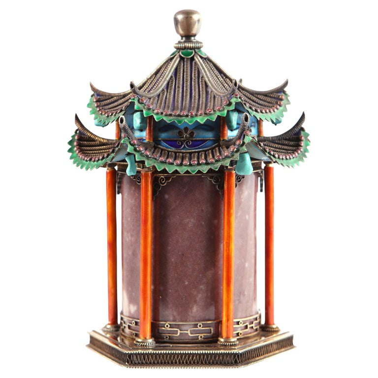 20th-Century Chinese Casket in the Form of a Temple For Sale at 1stDibs