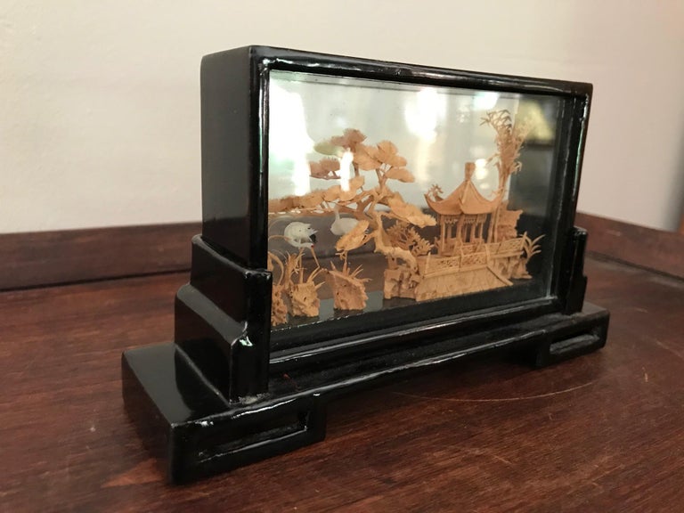 20th Century Chinese Cork Diorama at 1stDibs | vintage chinese carved ...