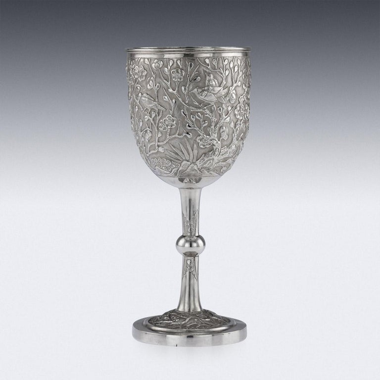 20th Century Chinese Export Silver Presentation Goblet by Taiping ...