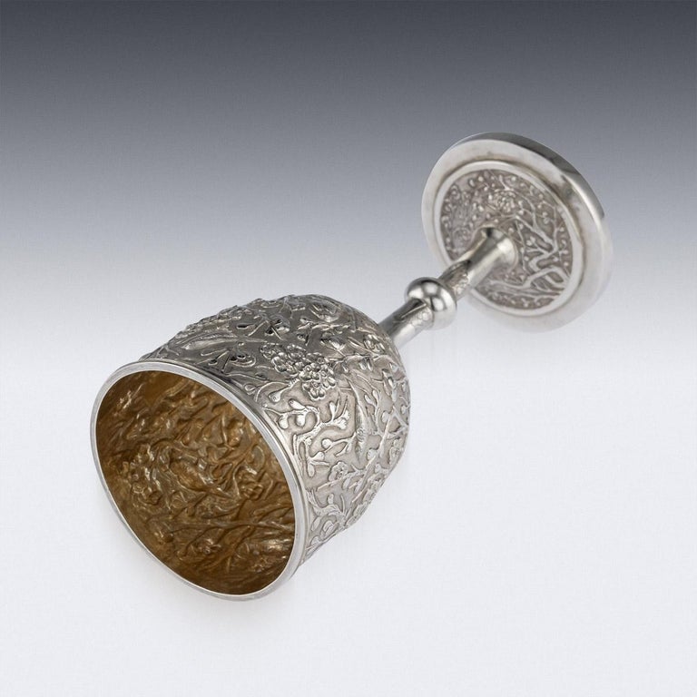 20th Century Chinese Export Silver Presentation Goblet by Taiping ...