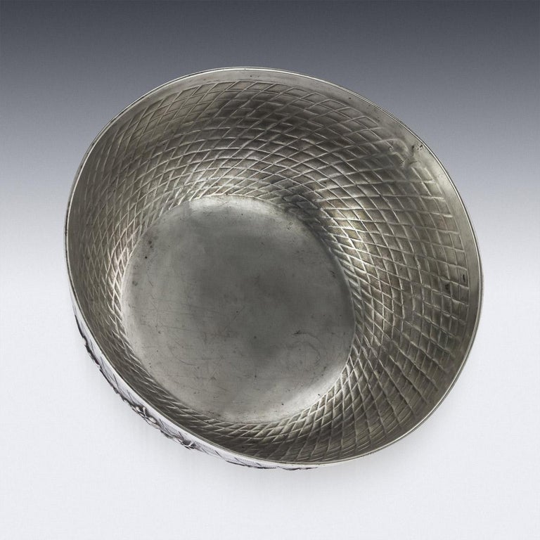 20th Century Chinese Export Solid Silver Bowl by Singfat, circa 1900 ...