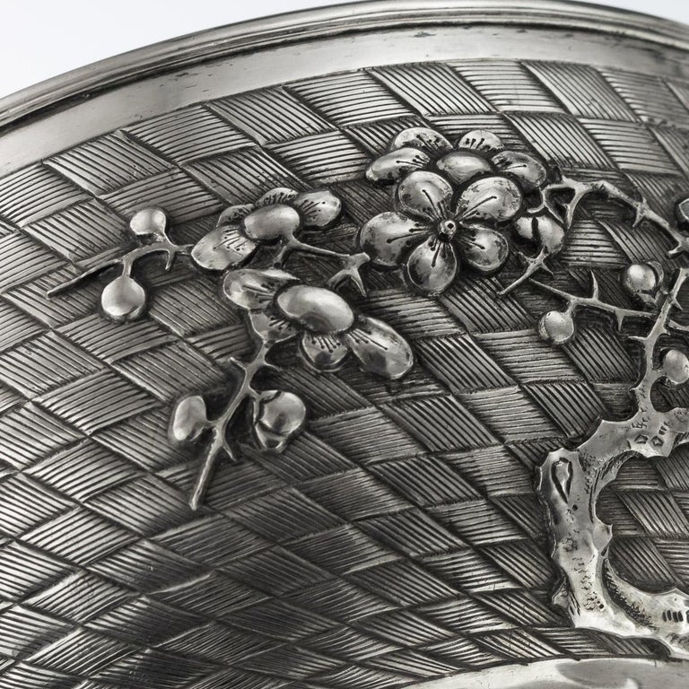 20th Century Chinese Export Solid Silver Bowl by Singfat, circa 1900 ...