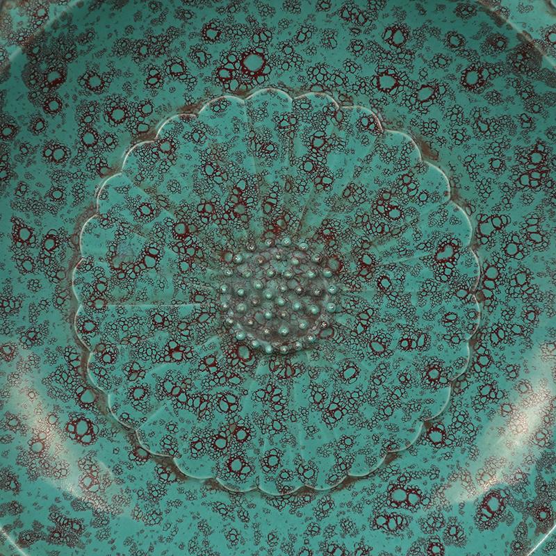 20th Century Chinese Handmade Lujun Glazing Plate For Sale at 1stDibs