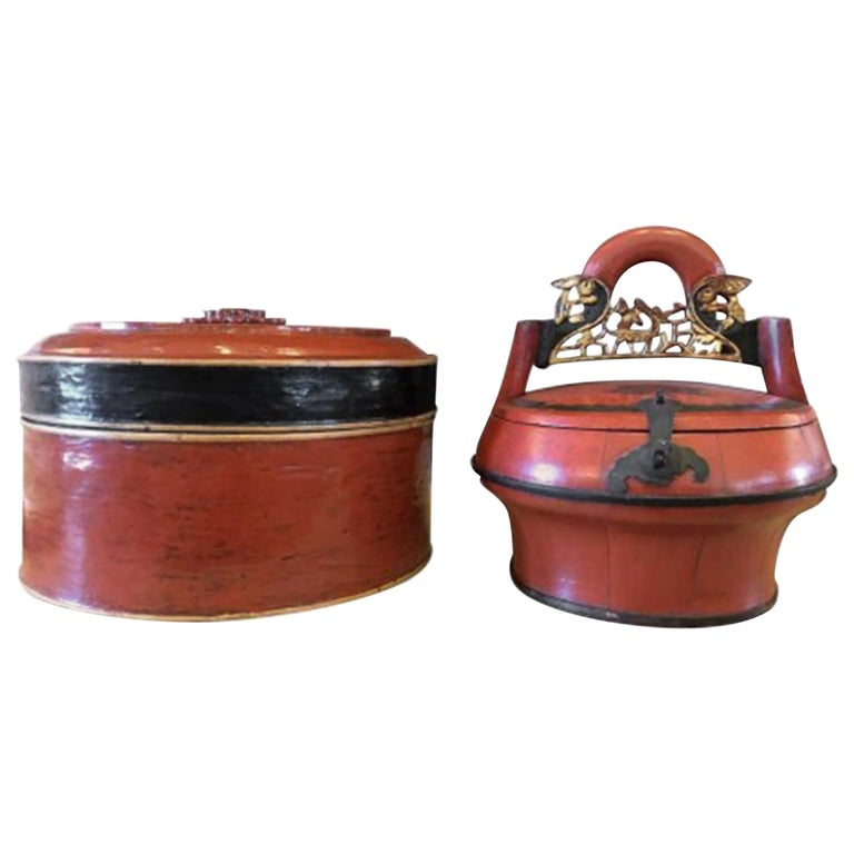 20th Century Chinese Lacquered Containers For Sale at 1stDibs