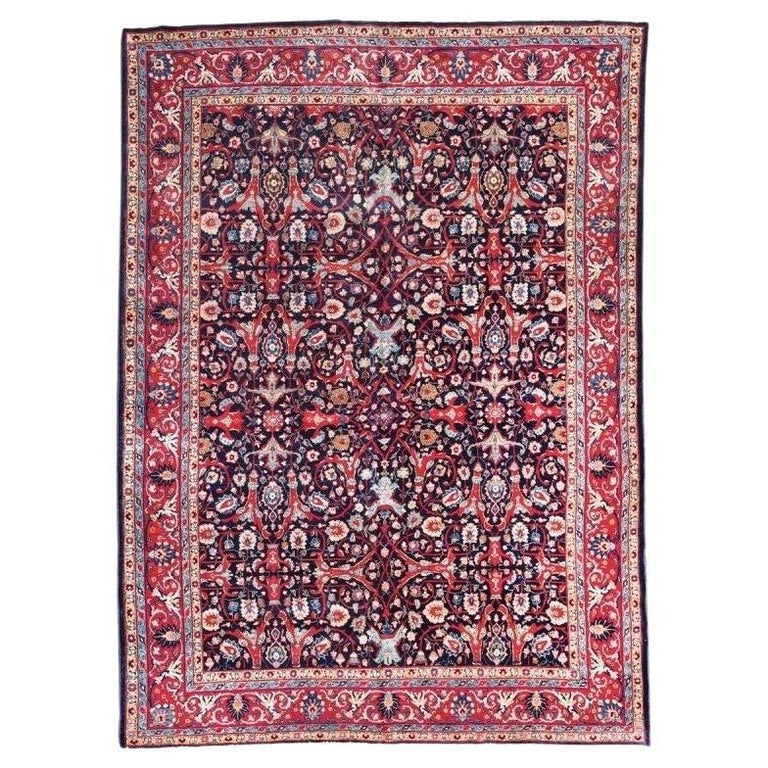 20th Century Classic Tabriz Design Handmade Wool Rug For Sale at 1stDibs