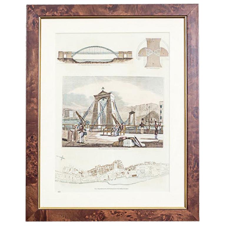 20th-Century Colorful Graphic / Bridges For Sale at 1stDibs