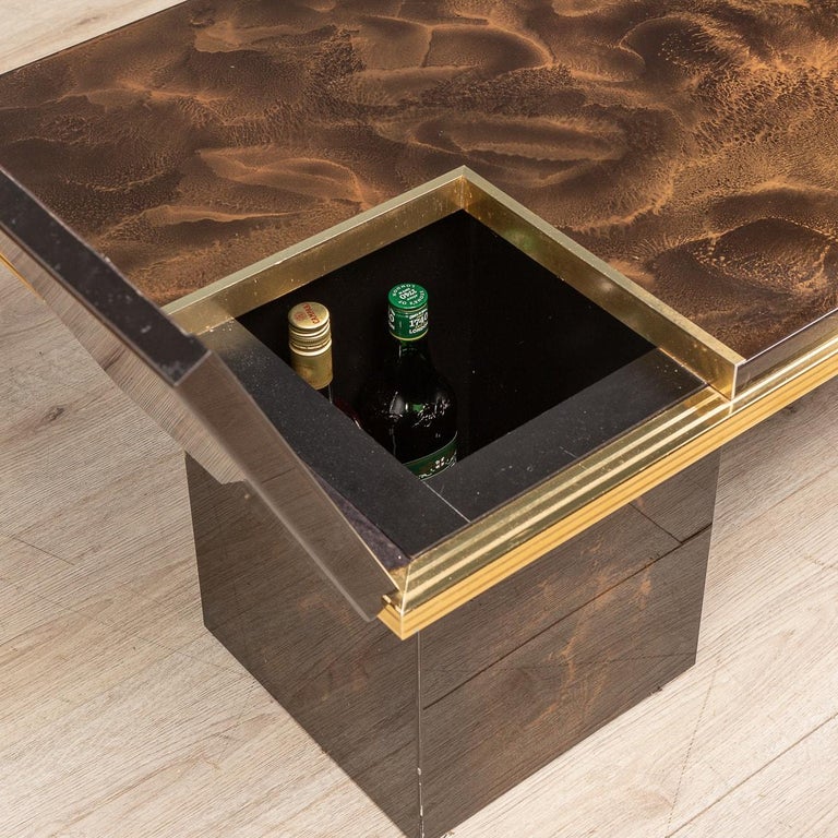 20th Century Continental "Hidden Bar" Coffee Table For Sale at 1stDibs