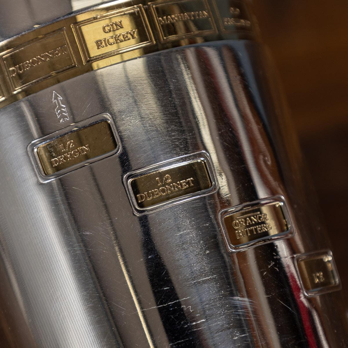 20th Century Continental "Recipe" Cocktail Shaker For Sale at 1stDibs