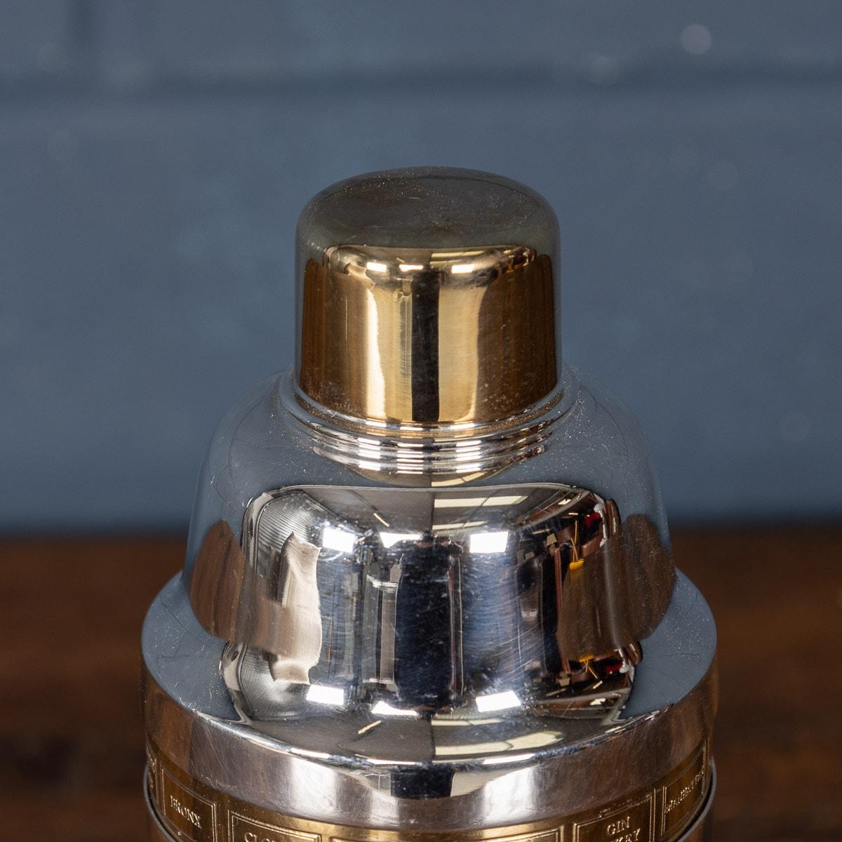 20th Century Continental "Recipe" Cocktail Shaker For Sale at 1stDibs