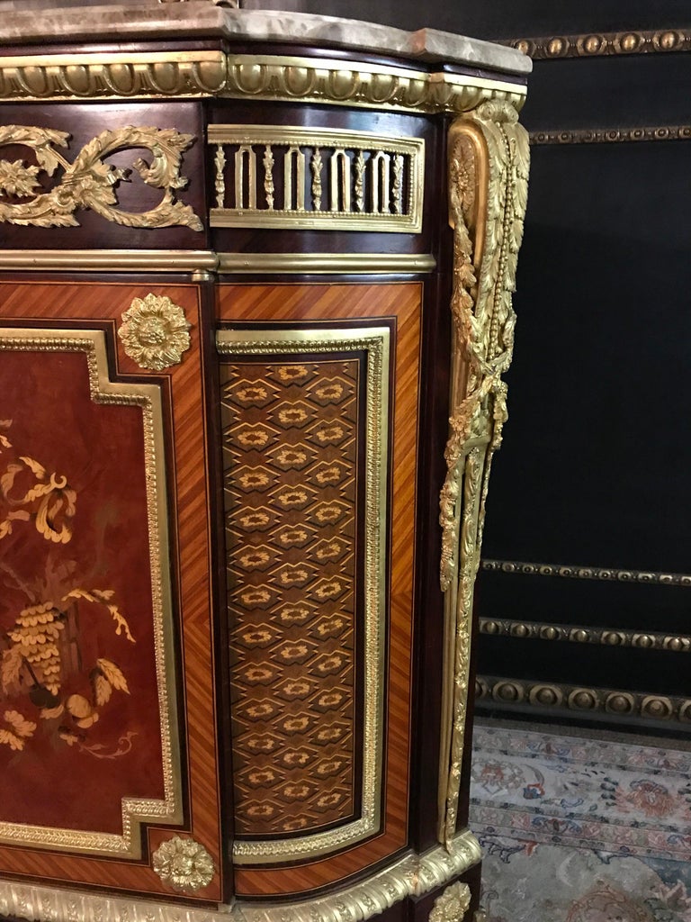 20th Century Corner Commode in Louis XV Style, Jean Henri Riesener For ...