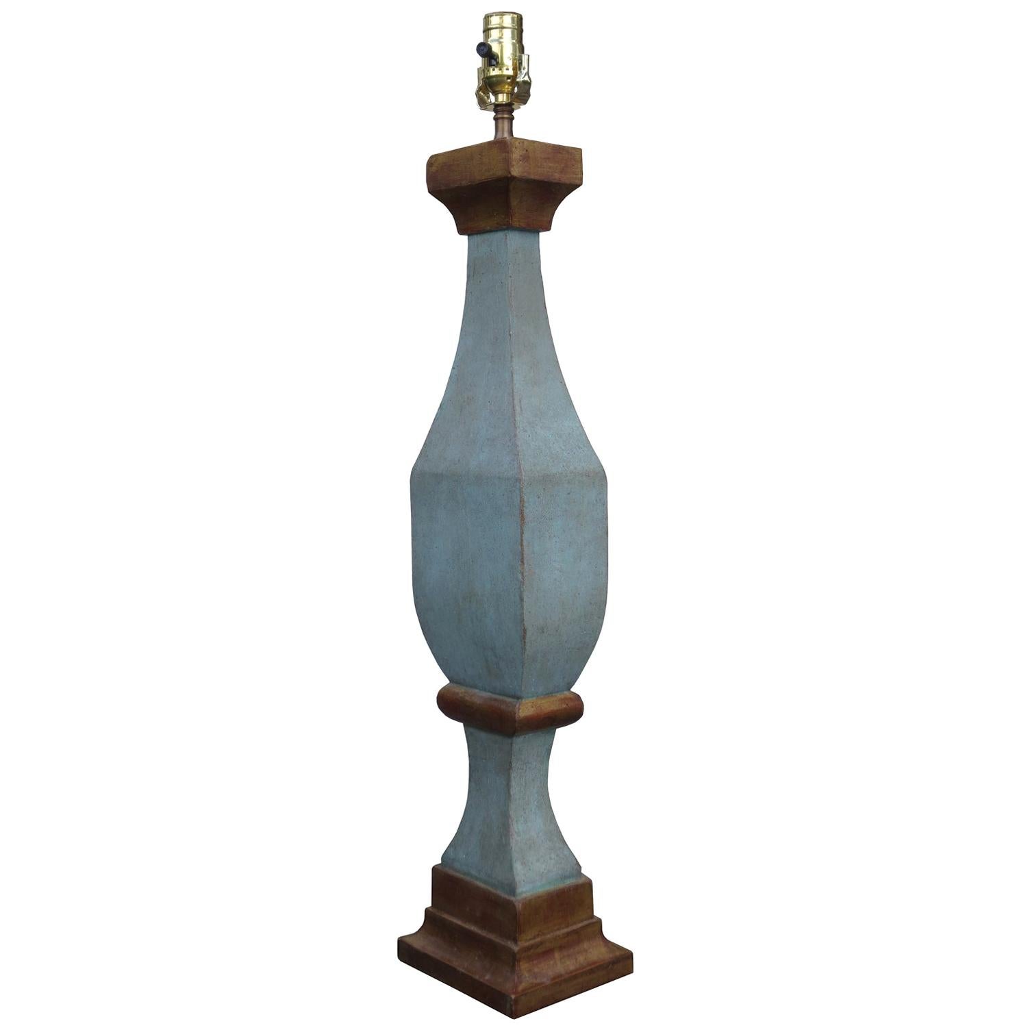 Dorothy Draper Style 20th Century Plaster Pineapple Lamp, Custom Finish ...