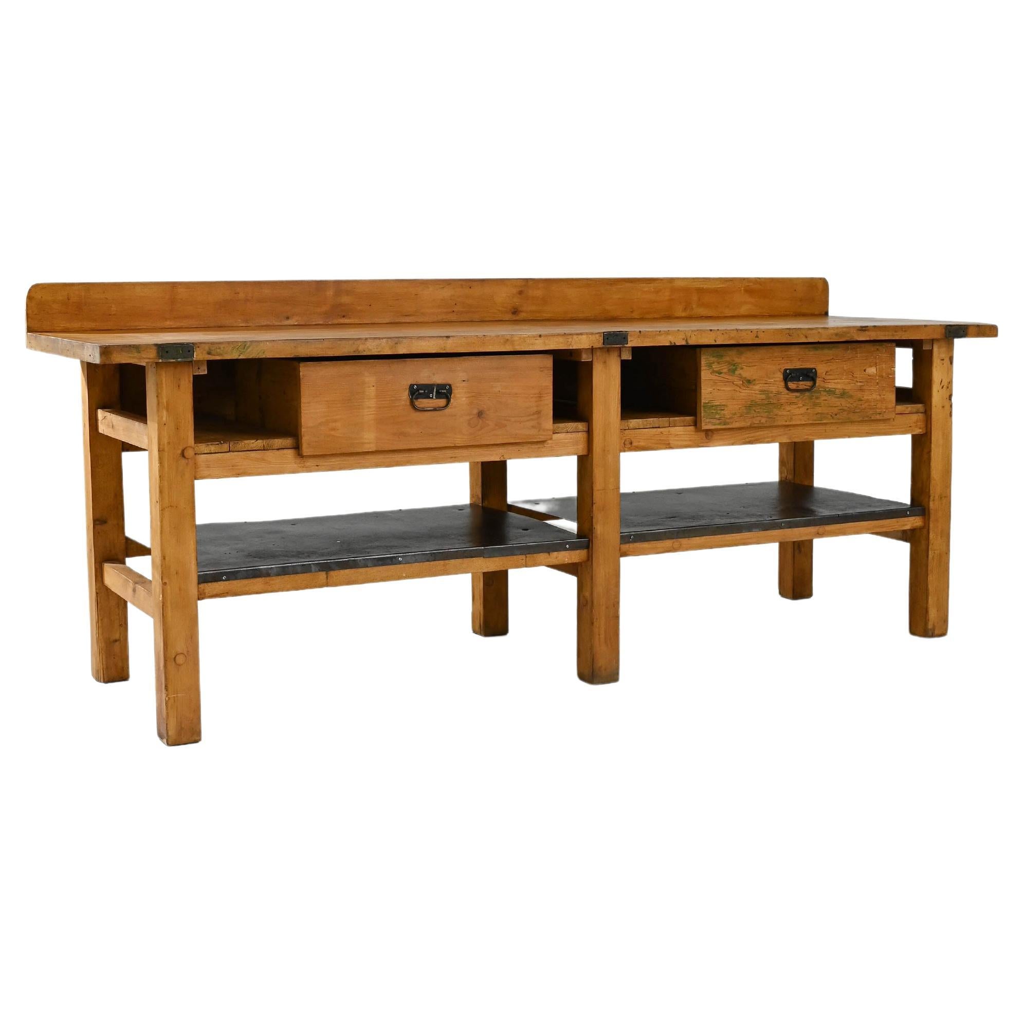 20th Century French Wooden Work Table For Sale at 1stDibs