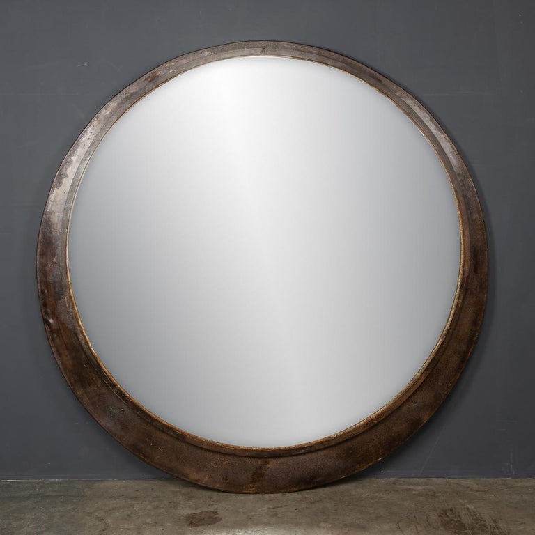20th Century Czechoslovakian Large Convex Railway Mirror, c.1960 at 1stDibs