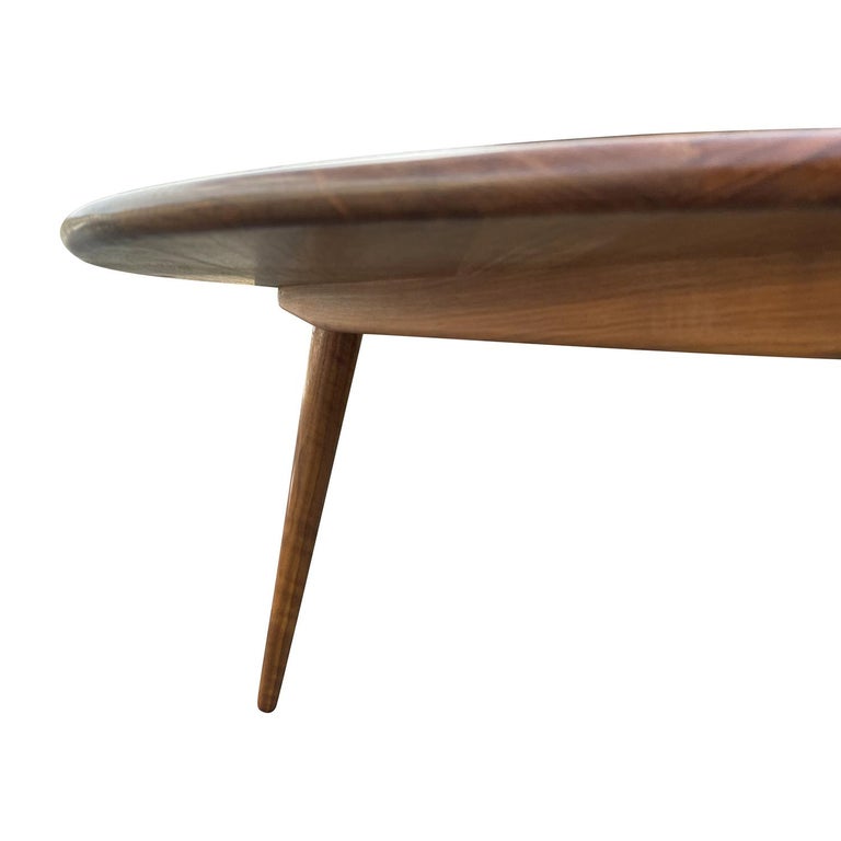 20th Century Danish Carl Hansen and Søn Walnut Coffee Table by Hans J ...