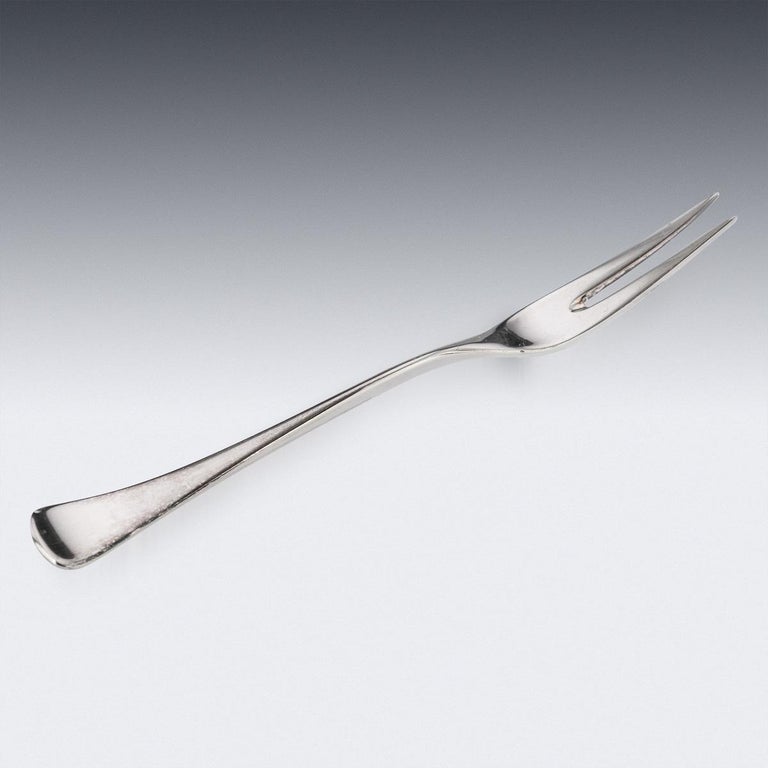 20th Century Danish Solid Silver Bar Cutlery Set, W&S Sorensen, circa ...