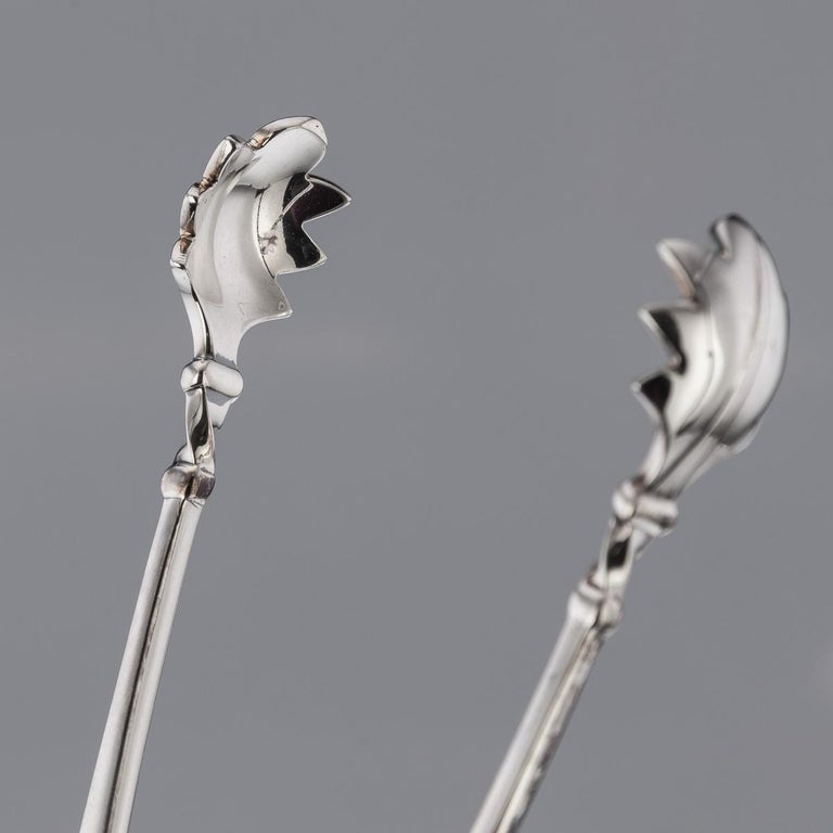 20th Century Danish Solid Silver Bar Cutlery Set, W&S Sorensen, circa ...