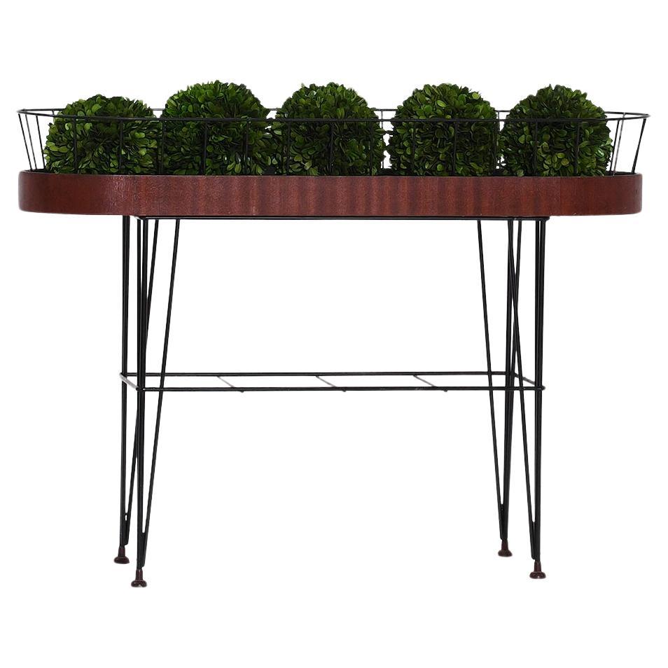 20th Century Danish Vintage Scandinavian Metal Plant Stand For Sale at ...