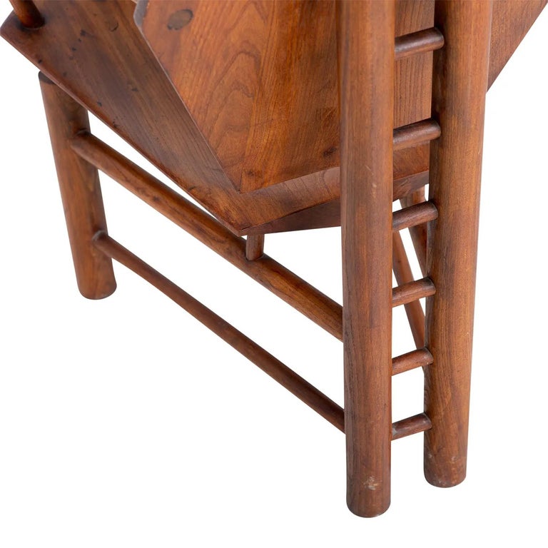 20th Century Dark-Brown Italian Single Large Sculptural Walnut Center ...