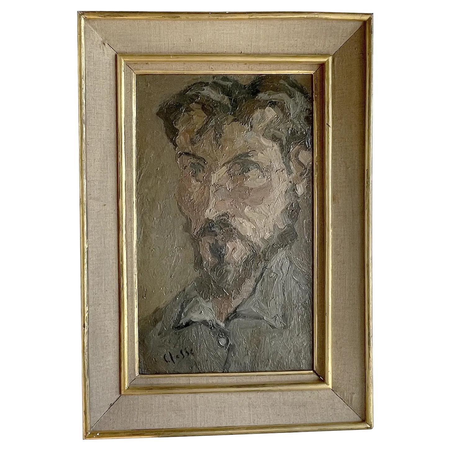 Self Portrait by Artist Caesar Kunwald, Sweden 1903 at 1stDibs