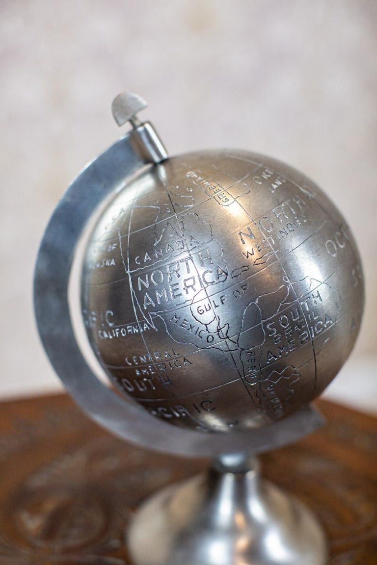 20th-Century Decorative Metal Globe For Sale at 1stDibs