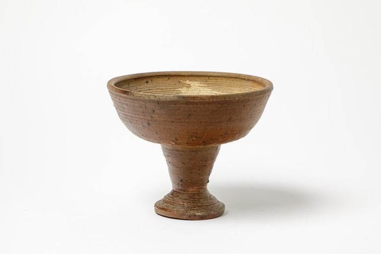 20th Century Design Stoneware Ceramic Vide Poche or Basket by Jean ...
