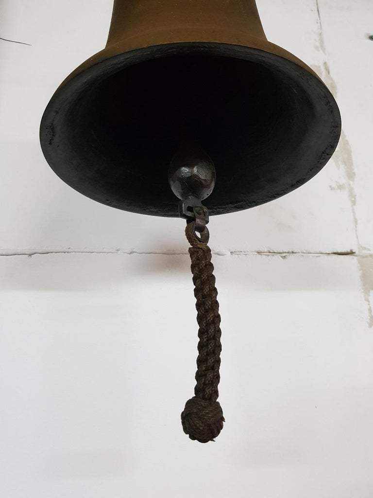 20th Century Dutch Bronze Ship's Bell with the Name Johanna at 1stDibs