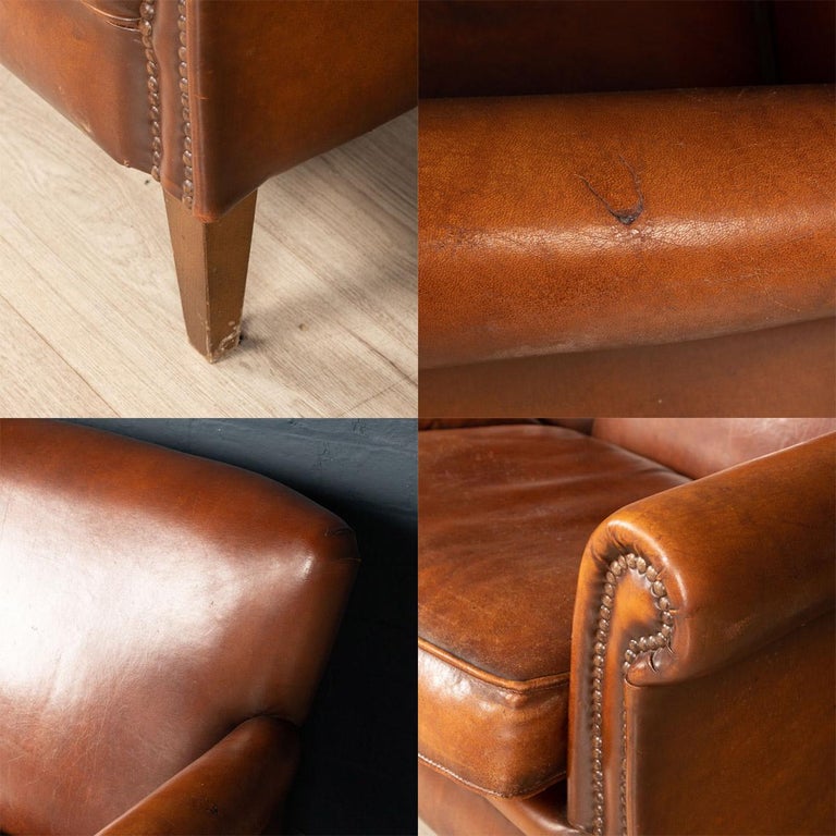 20th Century Dutch Two-Seat Leather Sofa, Holland at 1stDibs | dutch ...