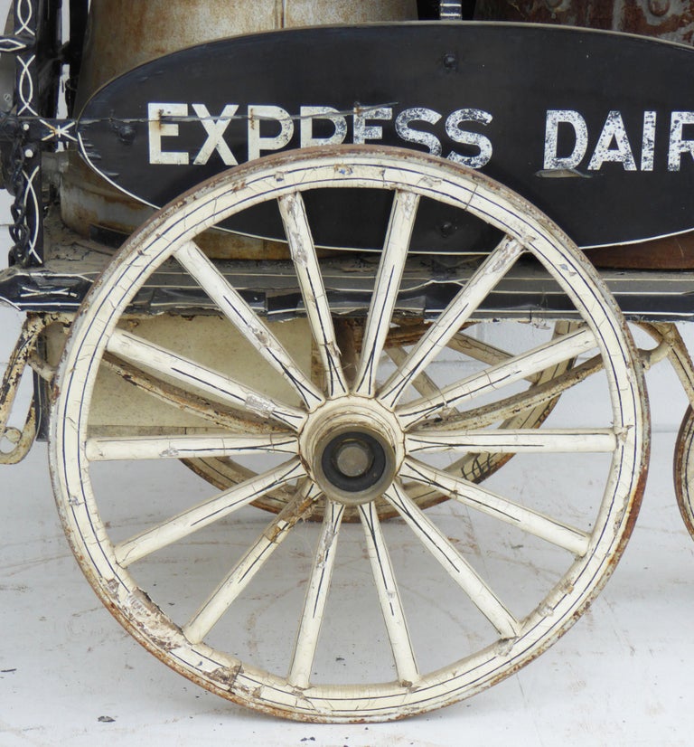 20th Century Edwardian Hand Pulled Milk Cart "by Appointment to H.M the ...
