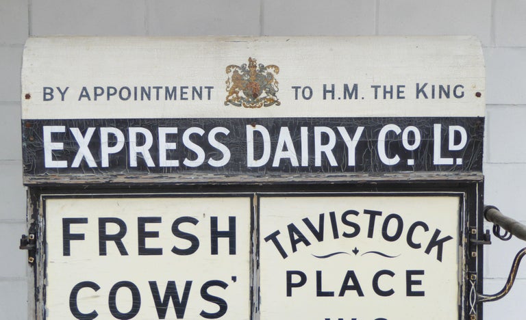 20th Century Edwardian Hand Pulled Milk Cart "By Appointment to H.M the ...