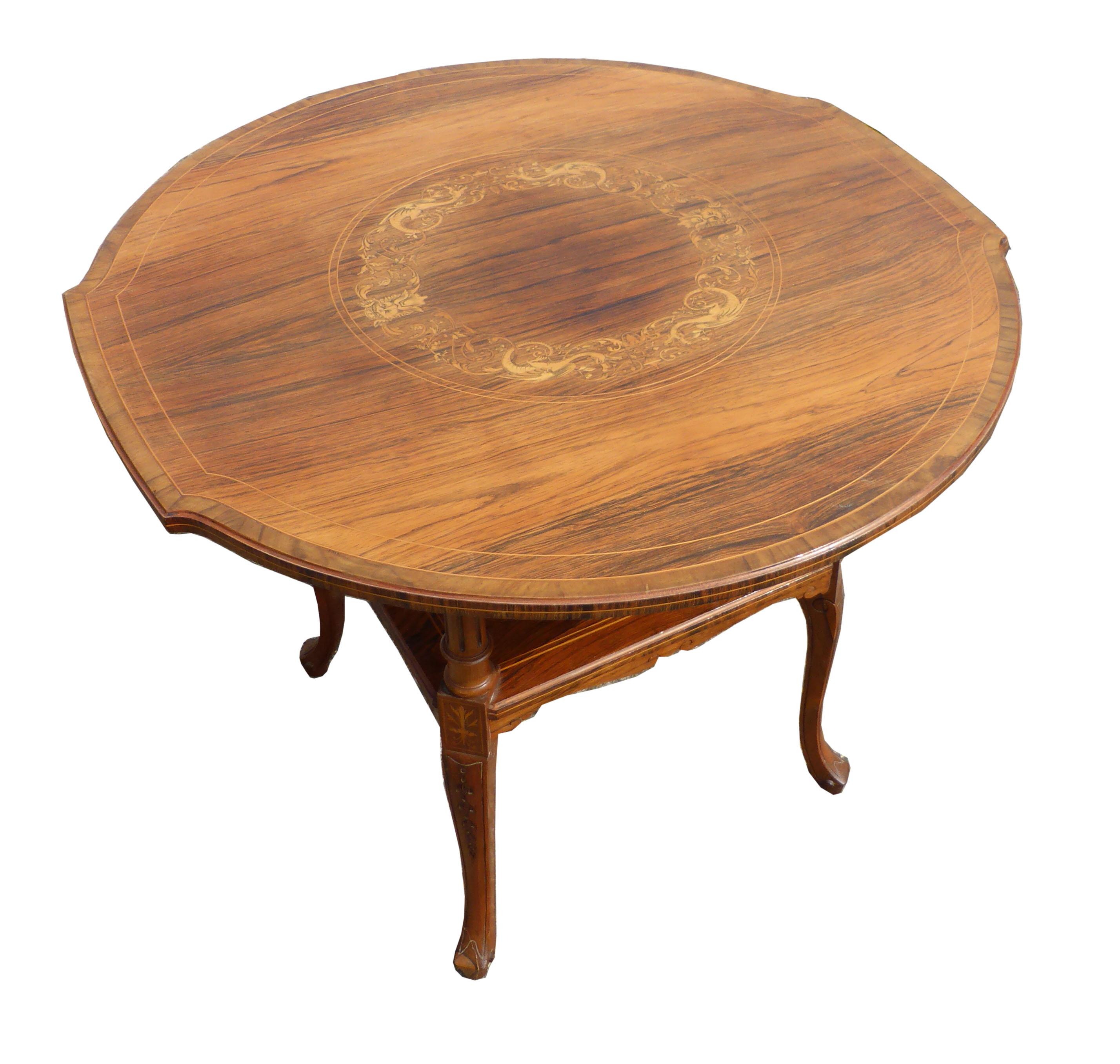 20th Century Carved Walnut Occasional Table at 1stDibs