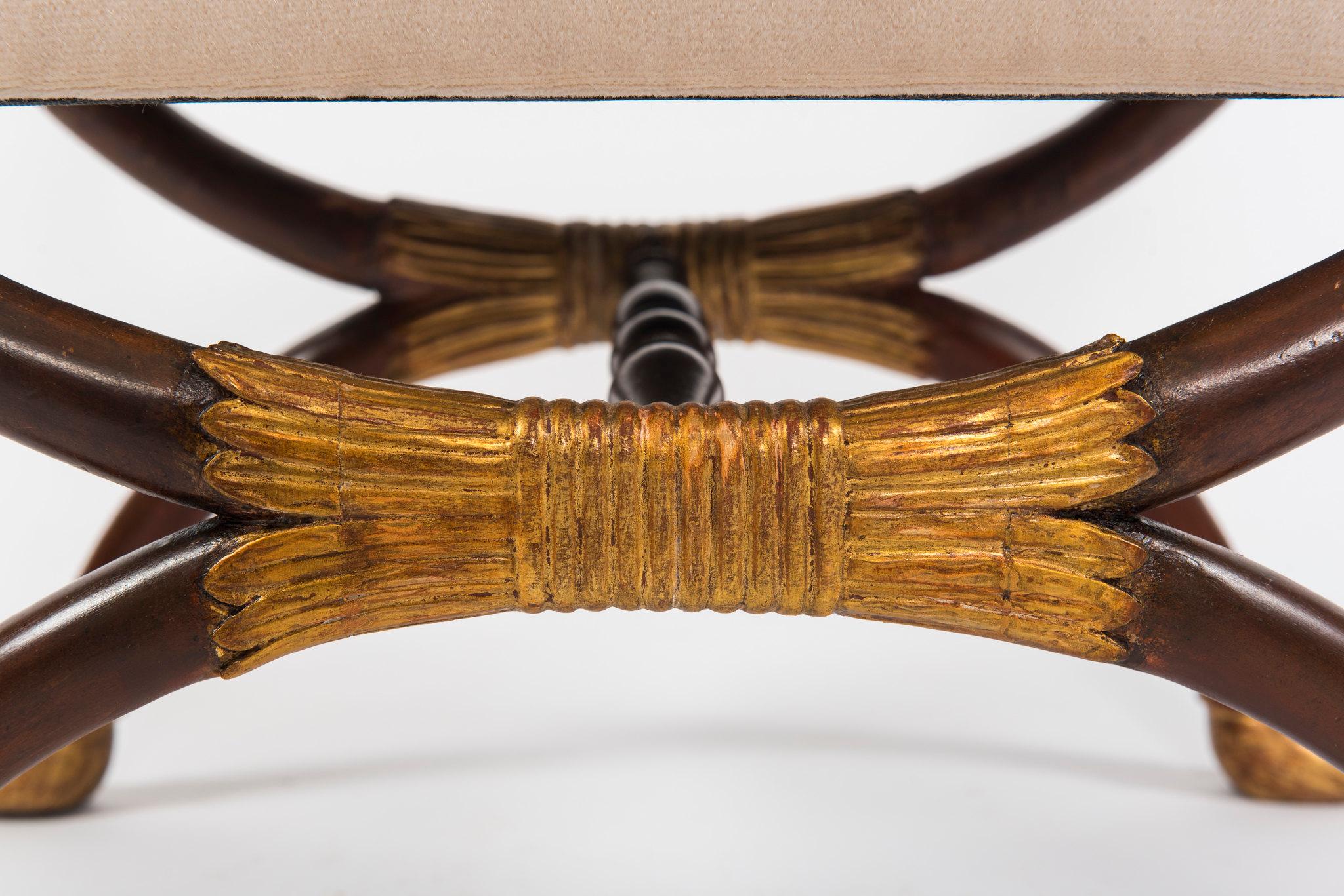 20th Century Empire Style Curule Bench at 1stDibs