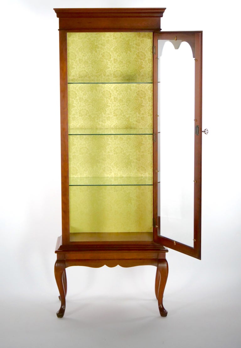 20th Century Empire Style Small Curio Display Cabinet For Sale at 1stDibs