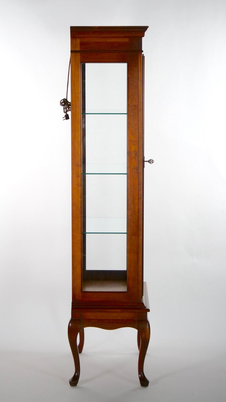 20th Century Empire Style Small Curio Display Cabinet For Sale at 1stDibs