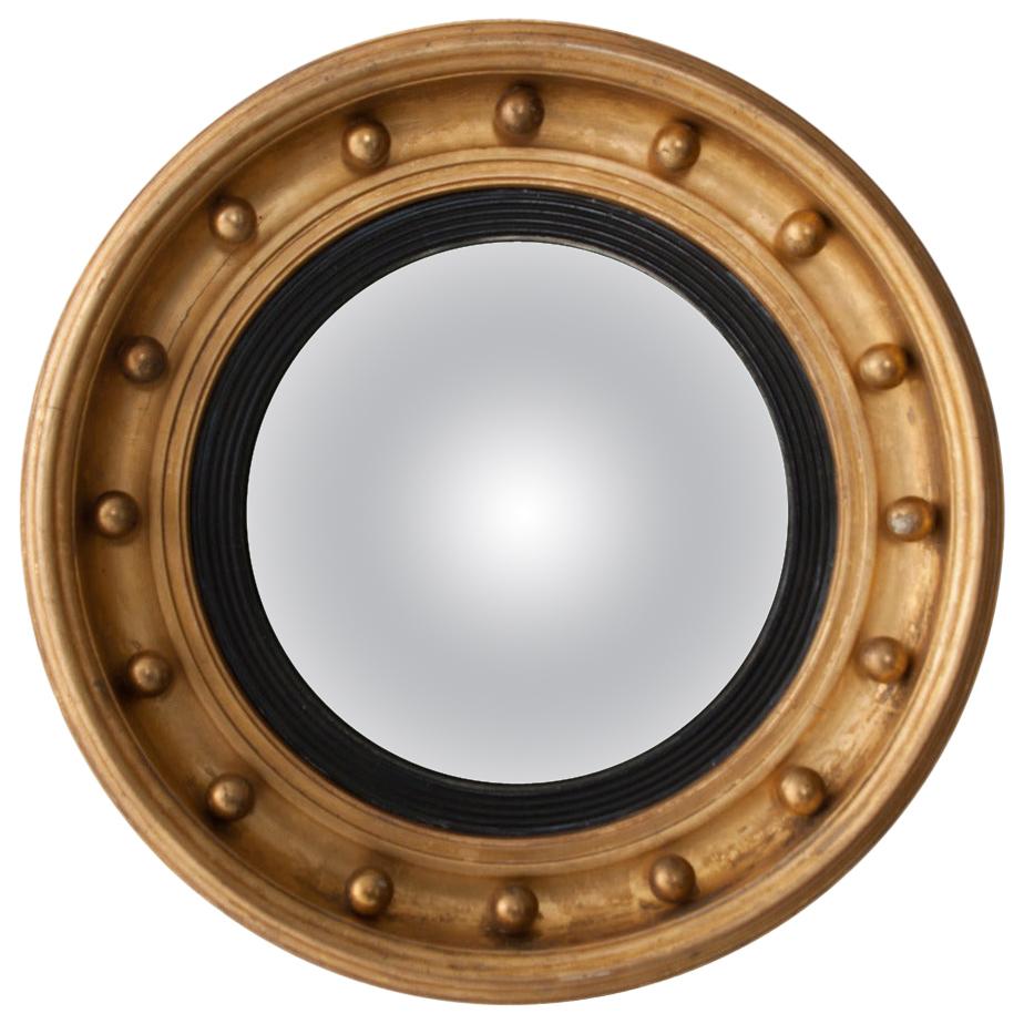 Regency Giltwood Bull's Eye Mirror at 1stDibs