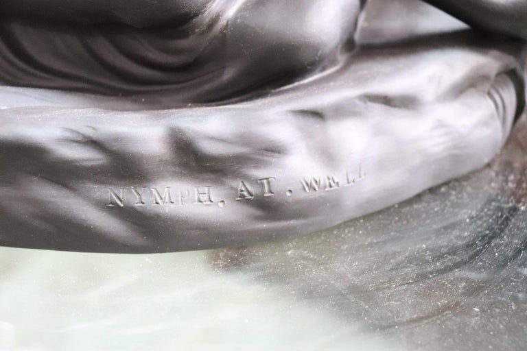 20th Century English Ceramic Sculpture by Wedgwood "nymph at the well ...