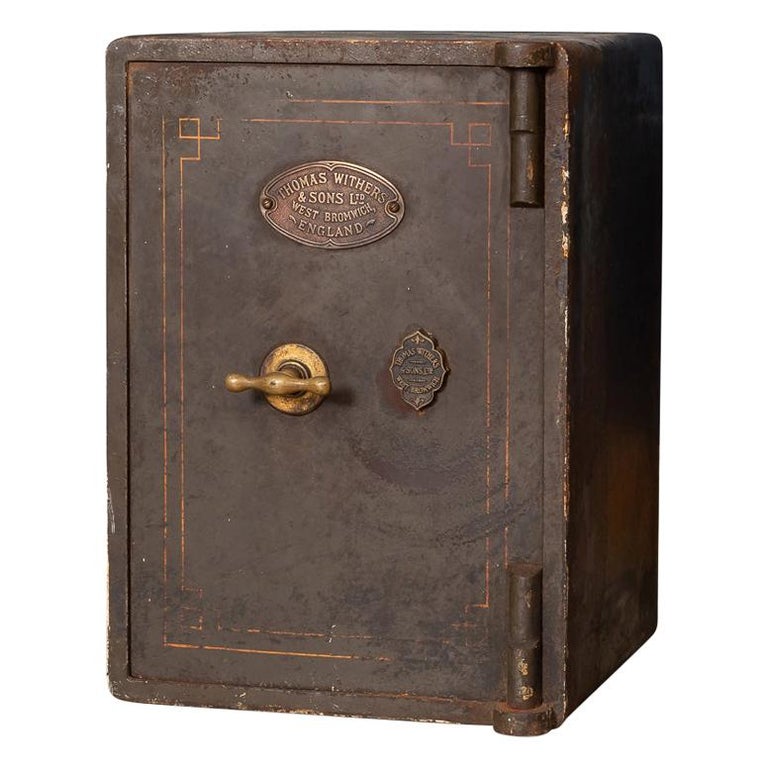 20th Century English Fire Proof Safe, circa 1930 at 1stDibs